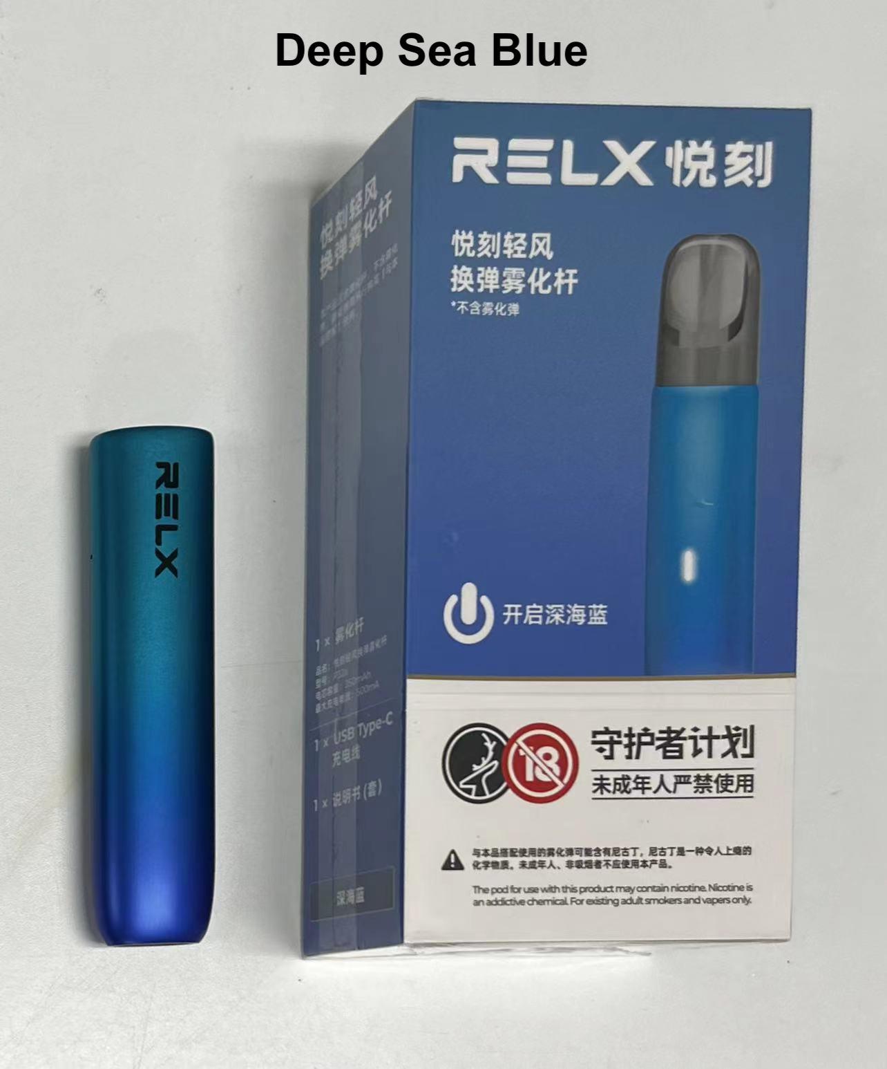 RELX PHASE SERIES DEEP SEA BLUE DEVICE – (Compatible with Infinity Pods ...